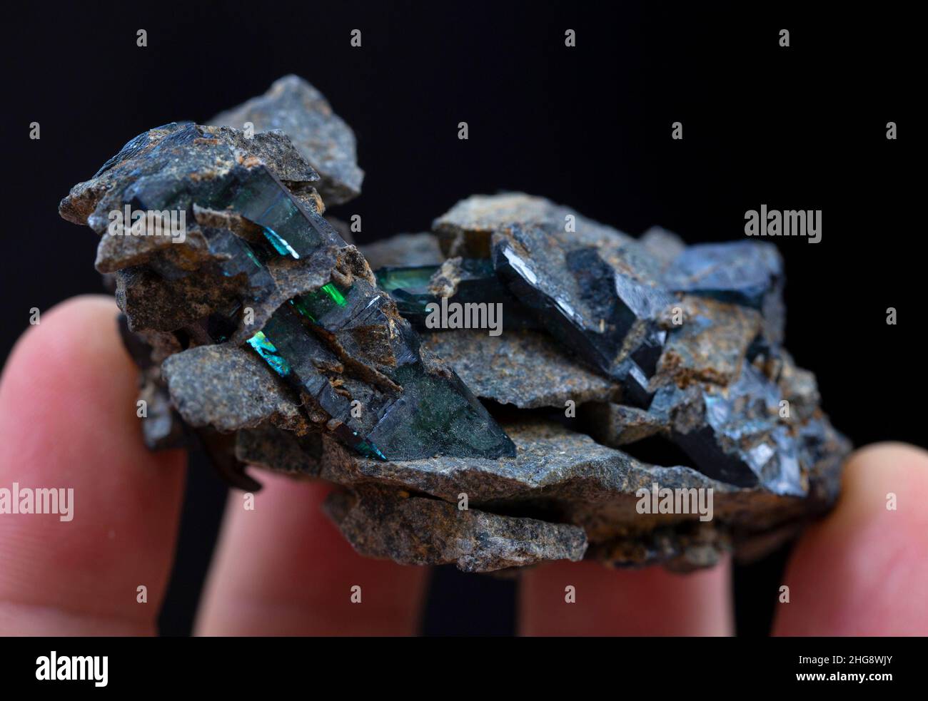 vivianite mineral specimen stone rock geology gem crystal Stock Photo ...