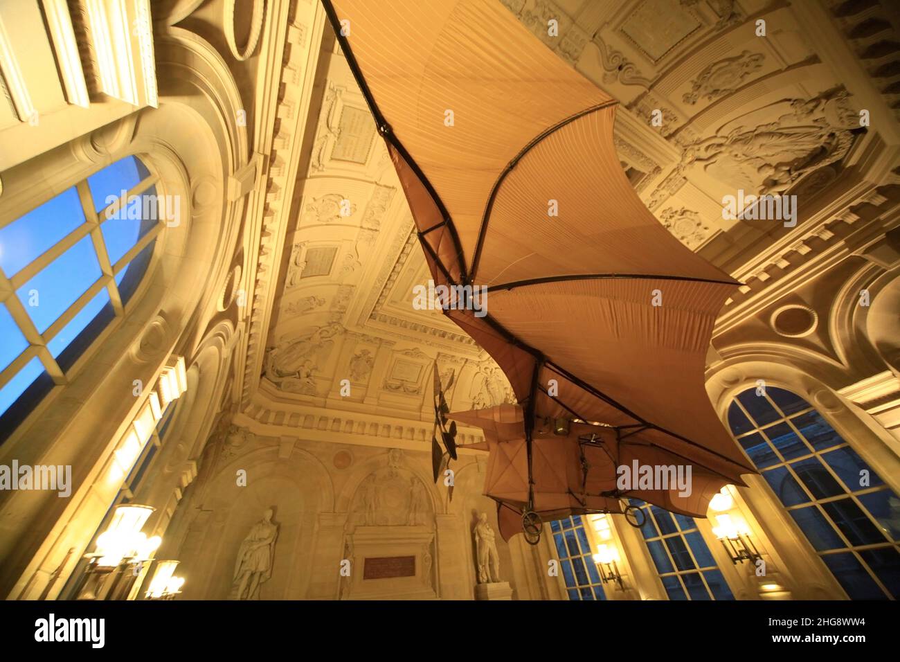 Paris, france, april 11, 2012 : Clement Ader airplane, museum of arts ...