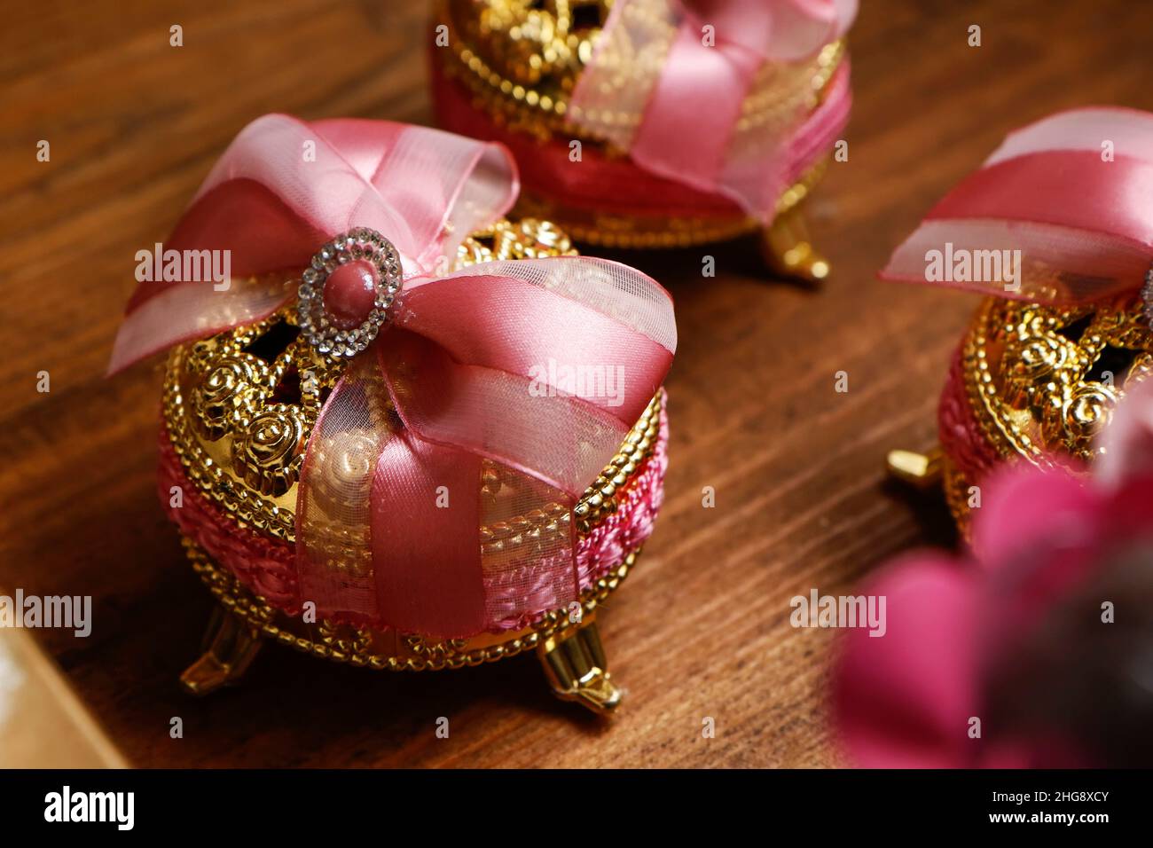 Pretty candy box, Celebration Candy, Reception Food Stock Photo - Alamy