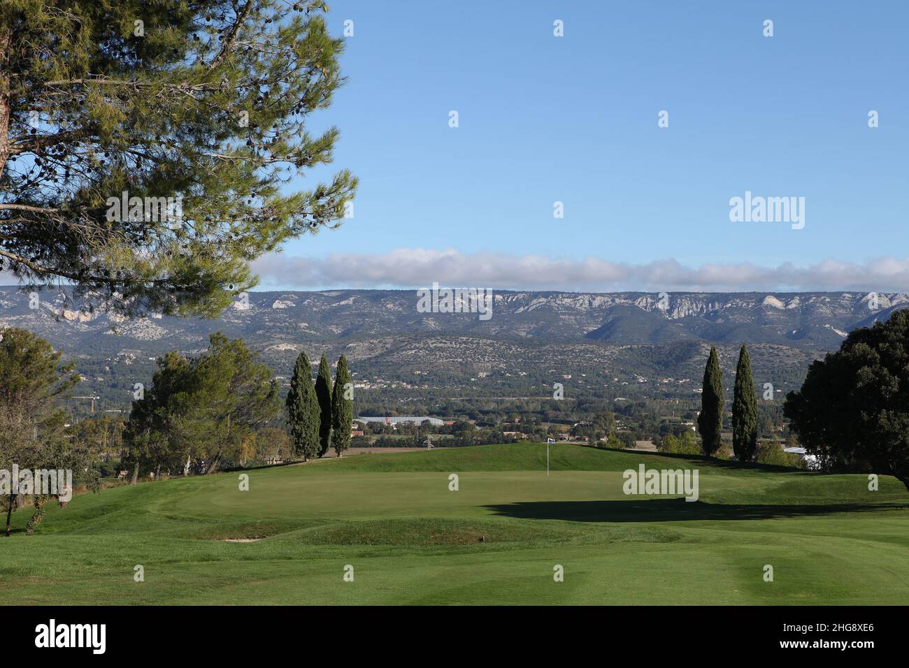 PONT ROYAL, FRANCE, OCTOBER 20, 2013 : golf course of pont royal at the ...