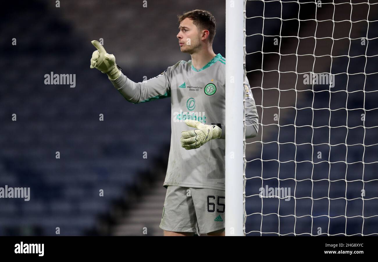 File photo dated 20-12-2020 of Celtic goalkeeper Conor Hazard. Celtic ...