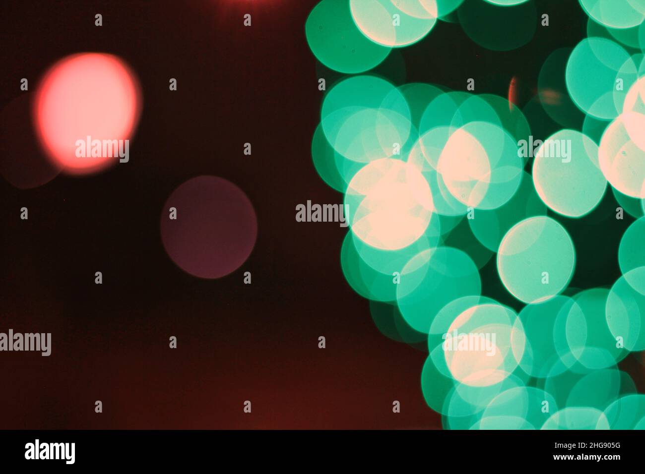 Beautiful colorful bokeh balls bouncing around as city lights Stock ...