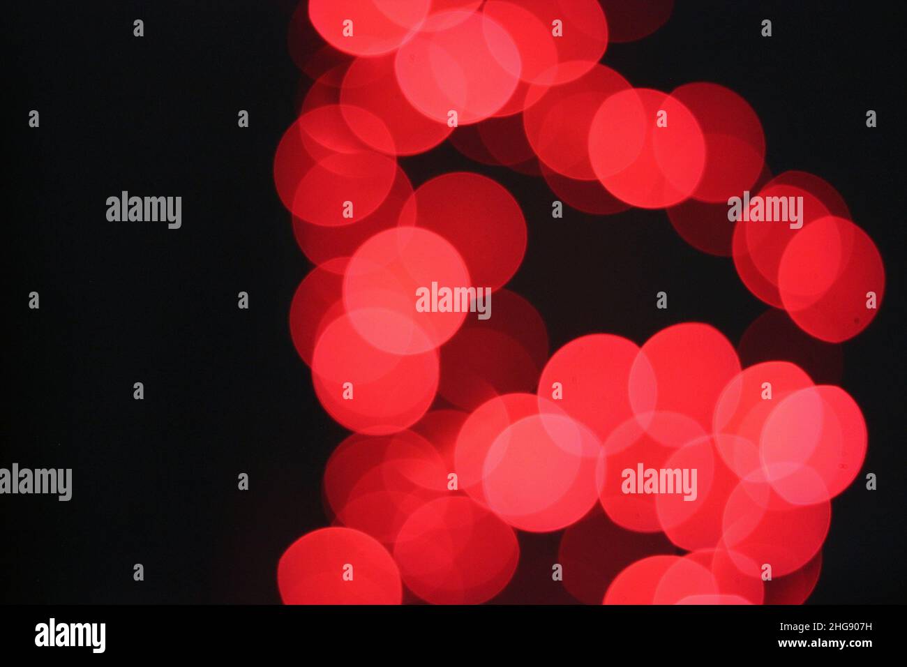 Beautiful colorful bokeh balls bouncing around as city lights Stock ...