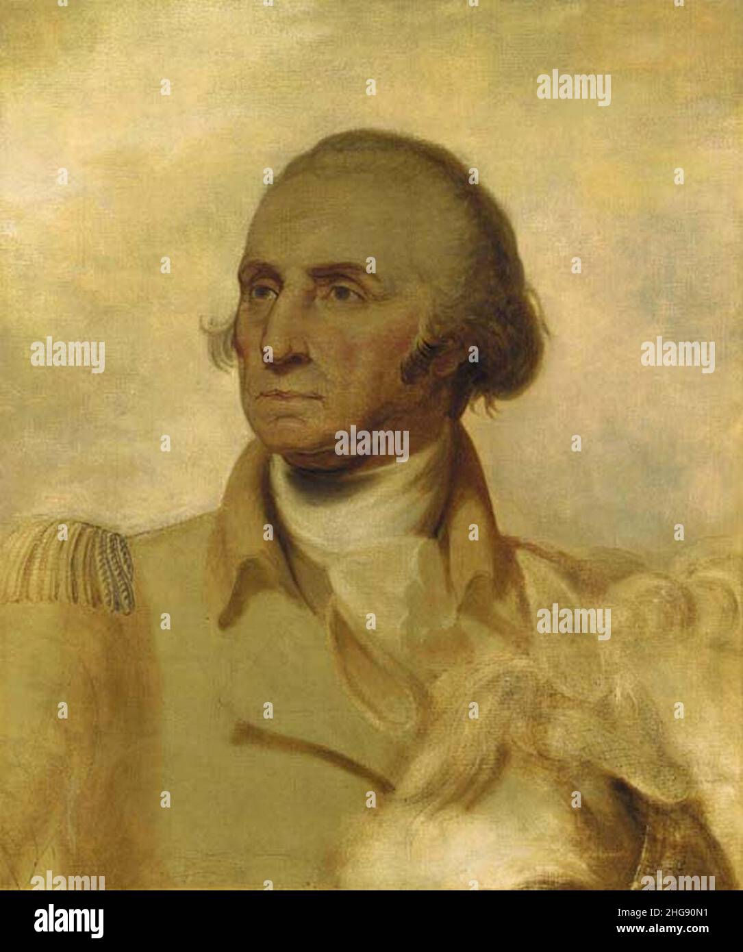 Sketch for a portrait of George Washington by Rembrandt Peale Stock ...