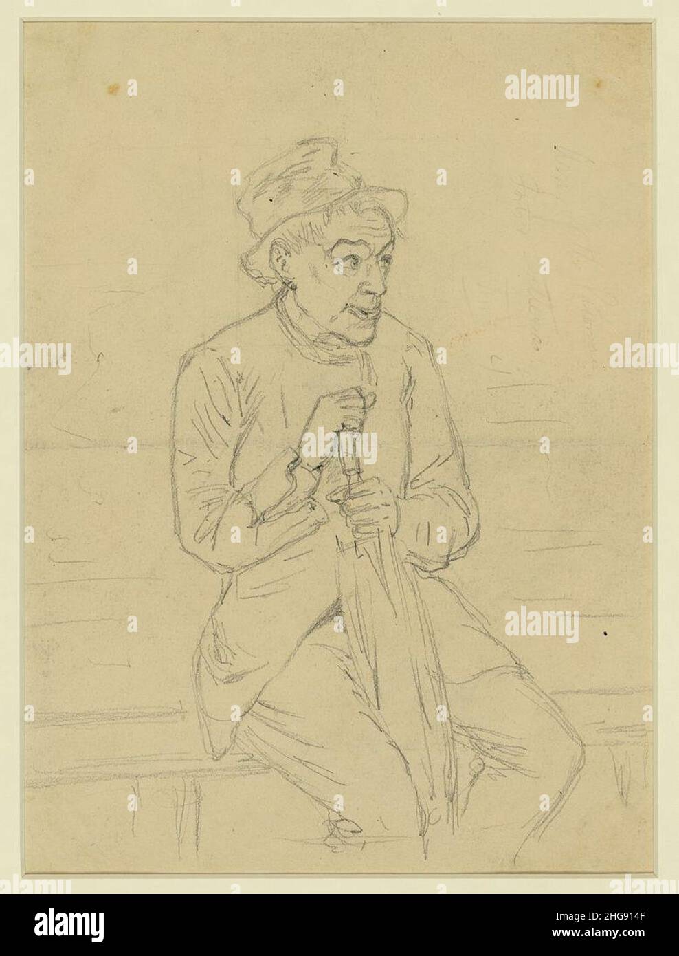 Sketch of a civilian figure Stock Photo - Alamy