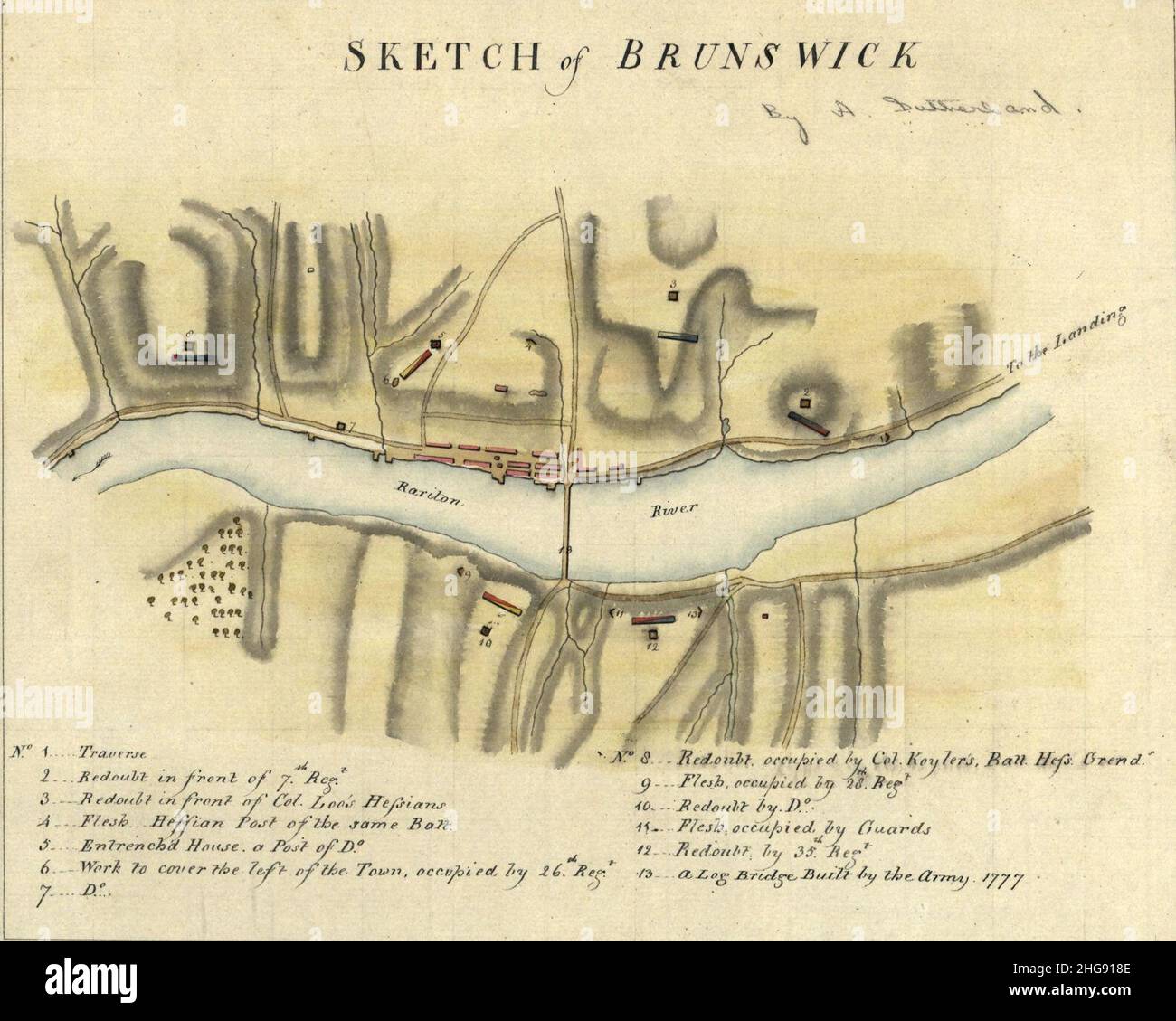 Sketch of Brunswick Stock Photo - Alamy