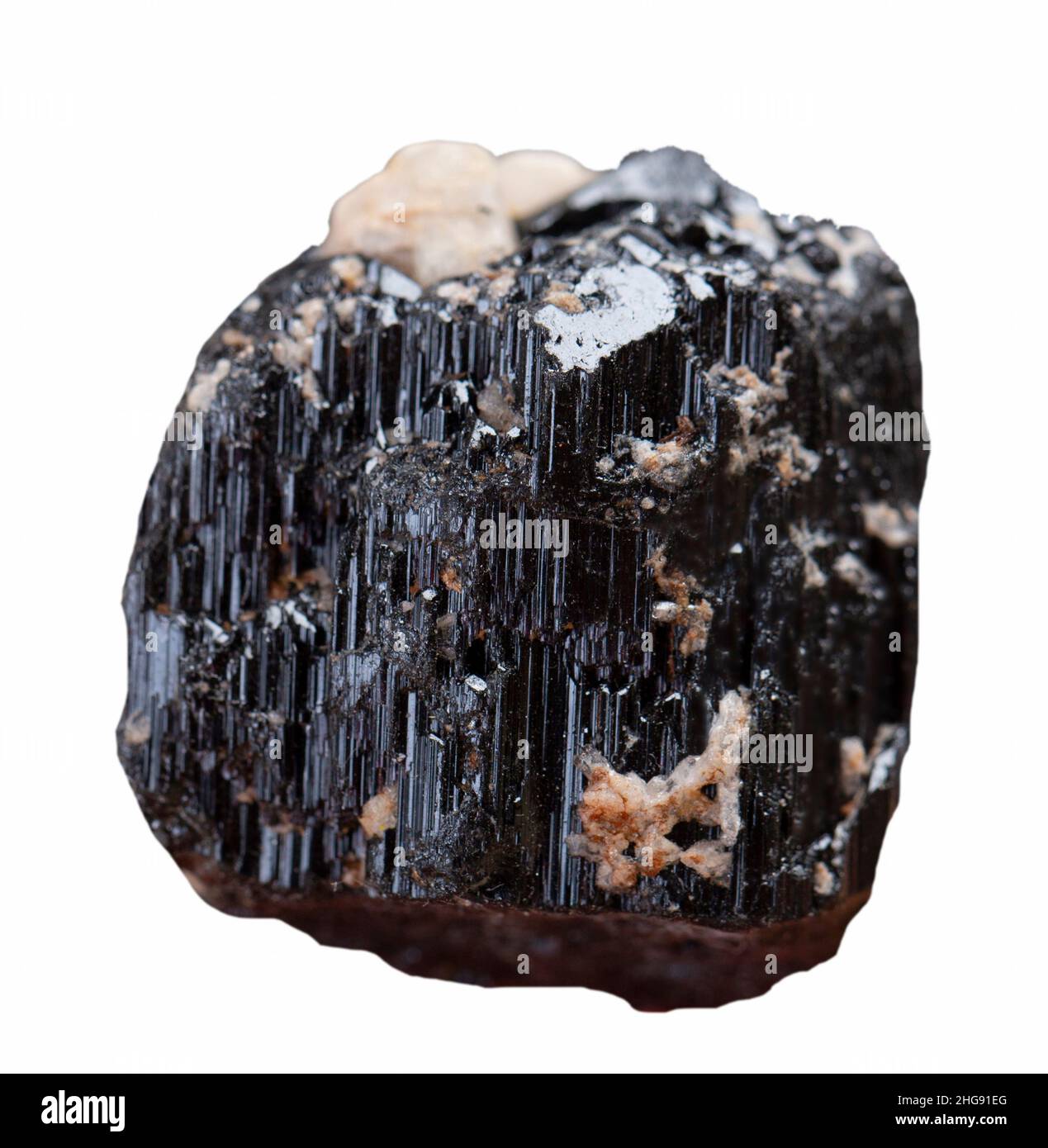 tourmaline mineral specimen stone rock geology gem crystal Stock Photo ...