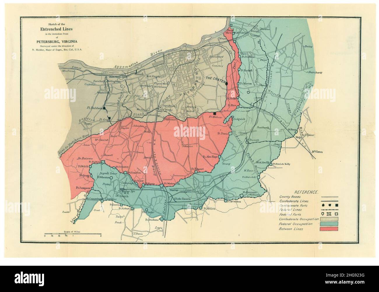 The entrenched lines hi-res stock photography and images - Alamy