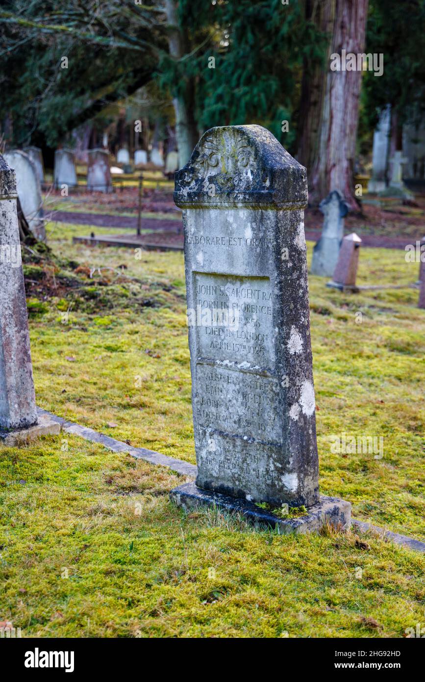 Headstone of John Singer Sargant RA, a notable grave in Brookwood South ...