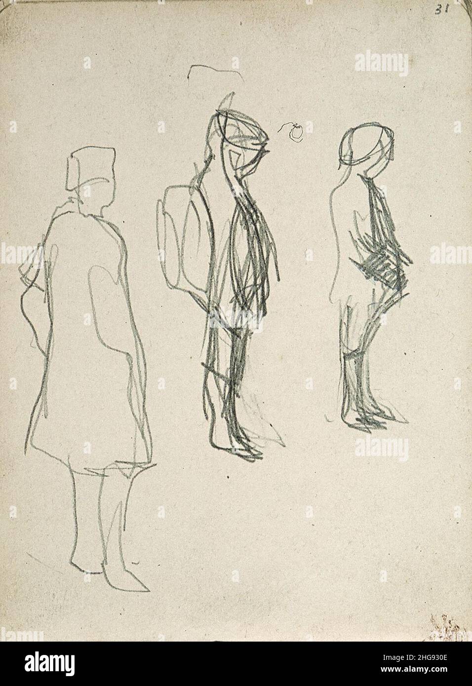 Three figures standing hi-res stock photography and images - Alamy
