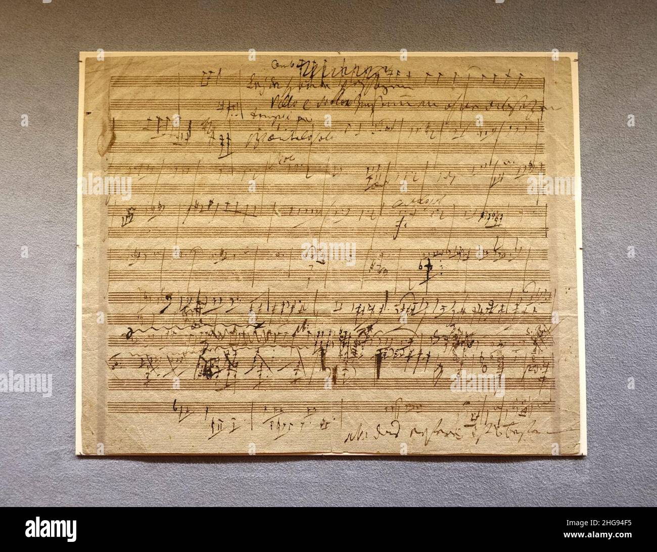 Sketches for the third and fourth movements of Piano Trio, op. 97 ...
