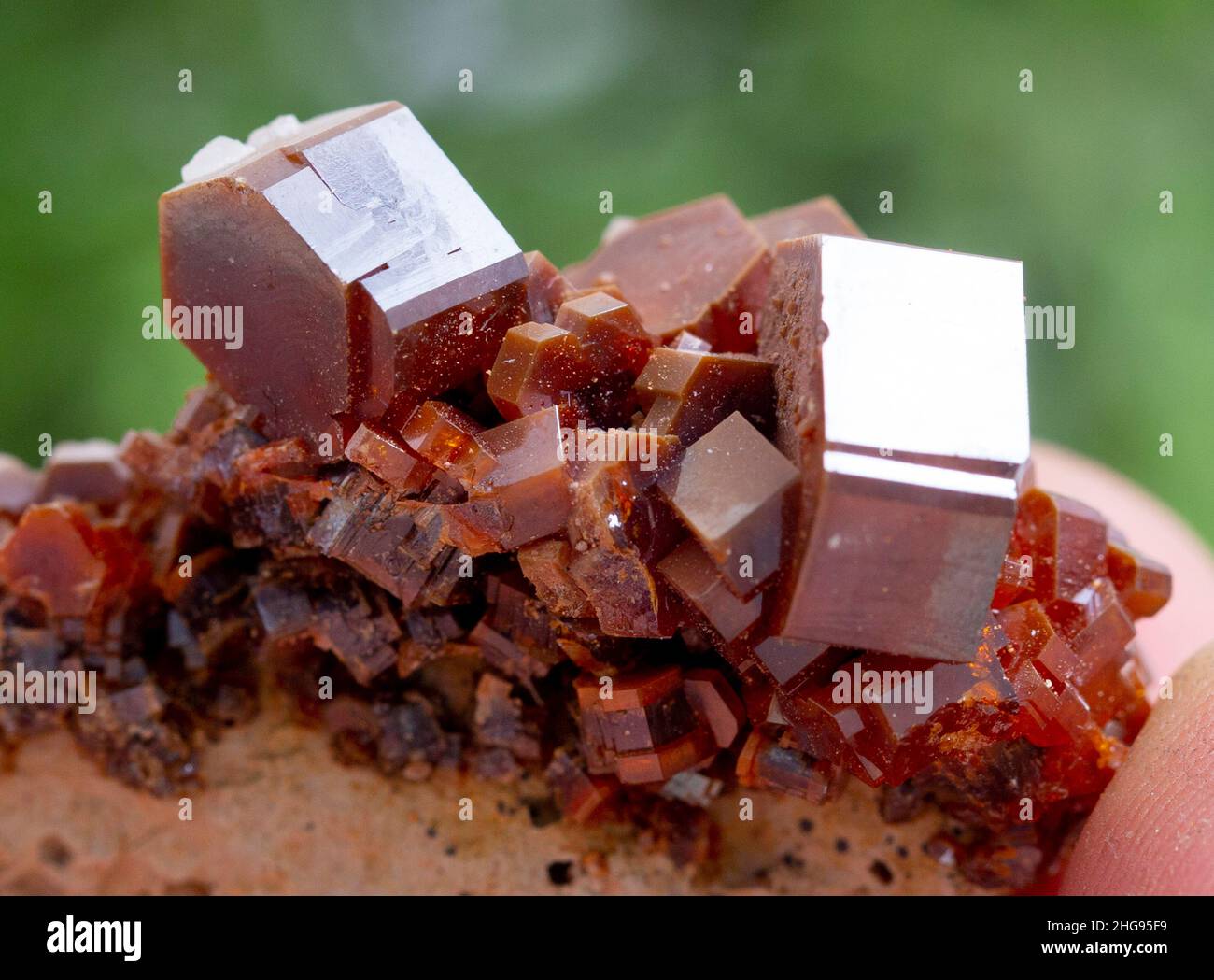 vanadinite, mineral specimen stone rock geology gem crystal Stock Photo ...