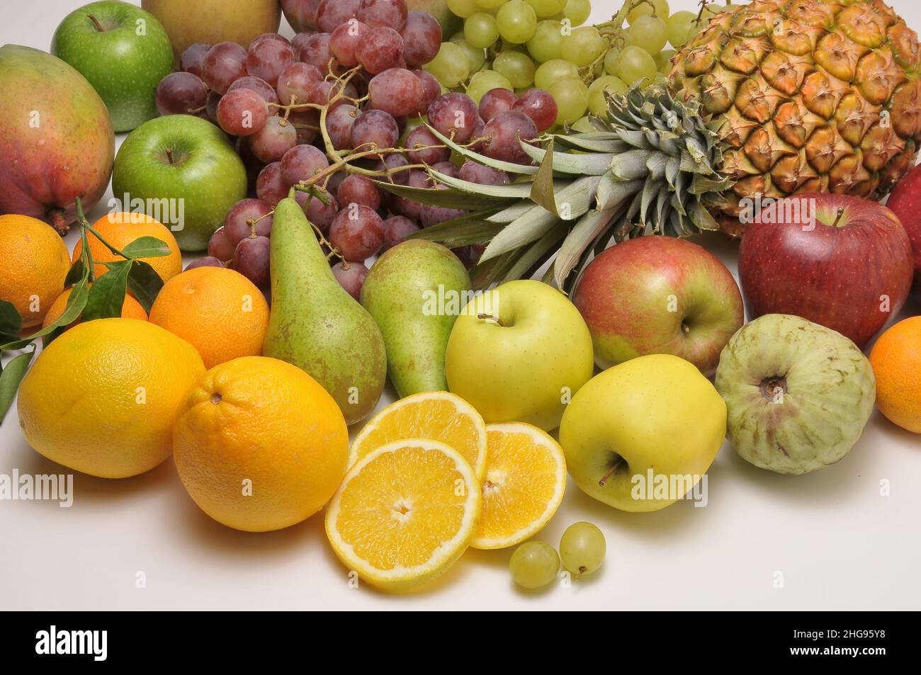 Assorted fruit set Stock Photo - Alamy