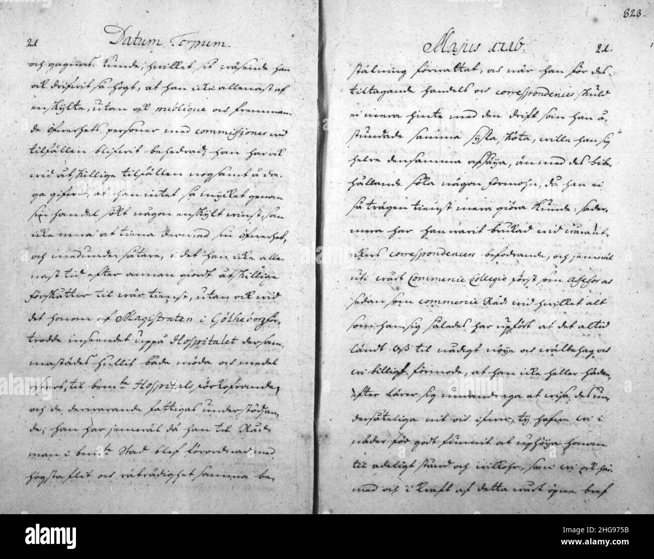 Sköldebrev Tham Sebastian 2 Stock Photo - Alamy