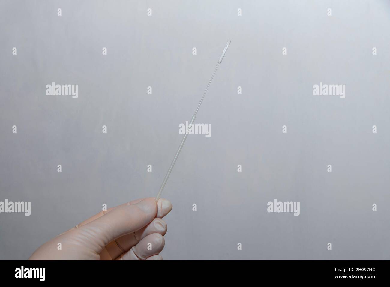 Doctor self test nasal swab hi-res stock photography and images - Alamy