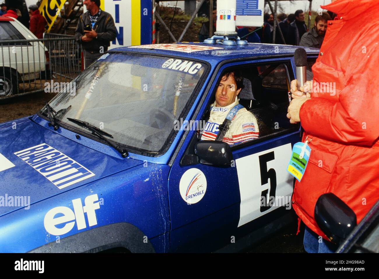 Archives 80ies: Dirt track car race, France, 1986 Stock Photo - Alamy