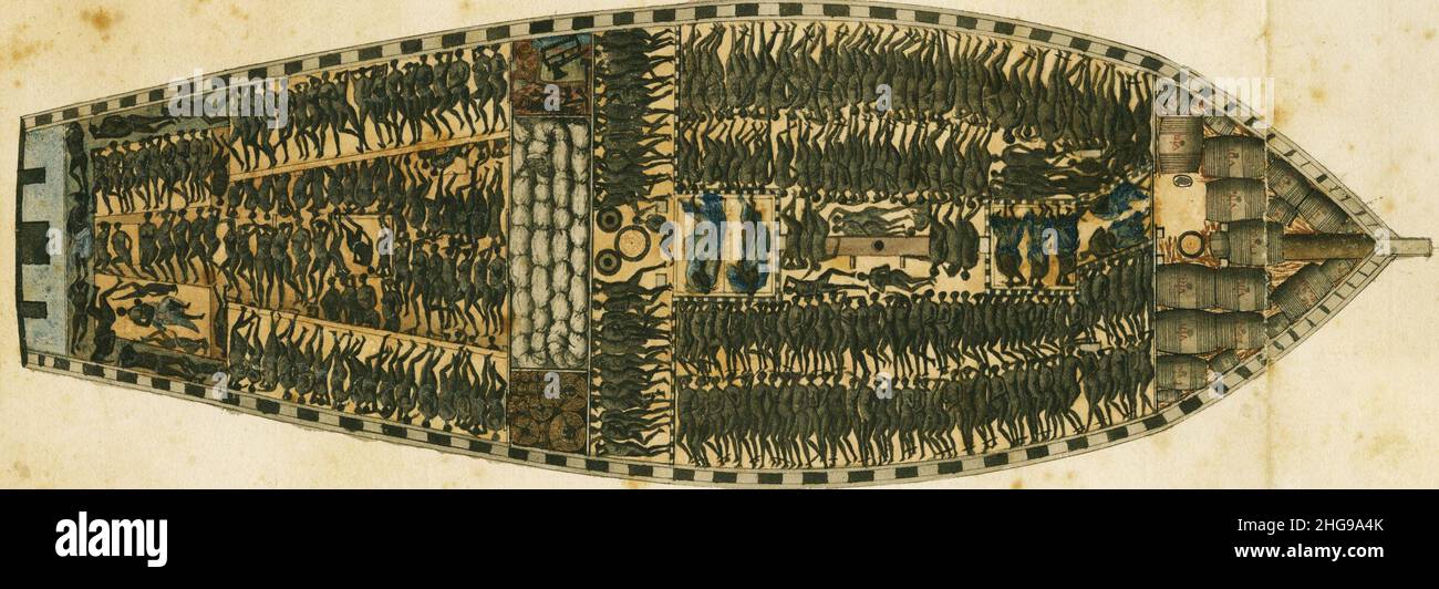 Slave deck of the Marie Séraphique rotated Stock Photo - Alamy