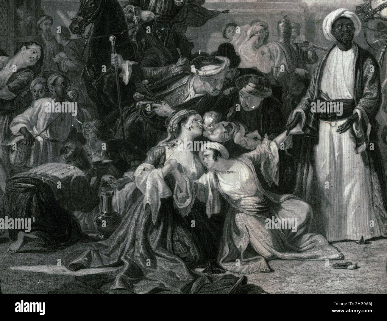 Slave market in Constantinople (cropped Stock Photo - Alamy