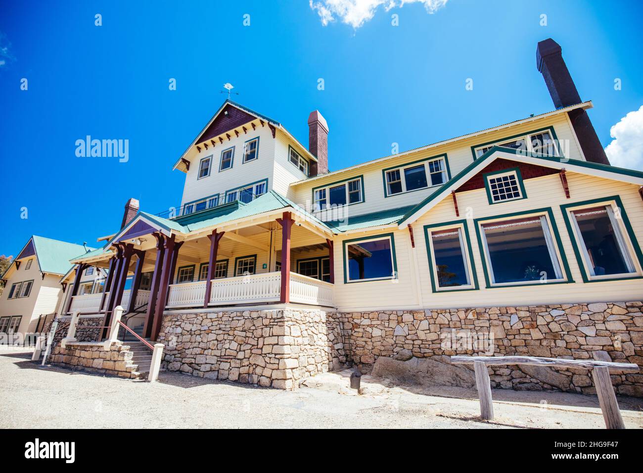 Mt Buffalo Chalet in Victoria Australia Stock Photo - Alamy