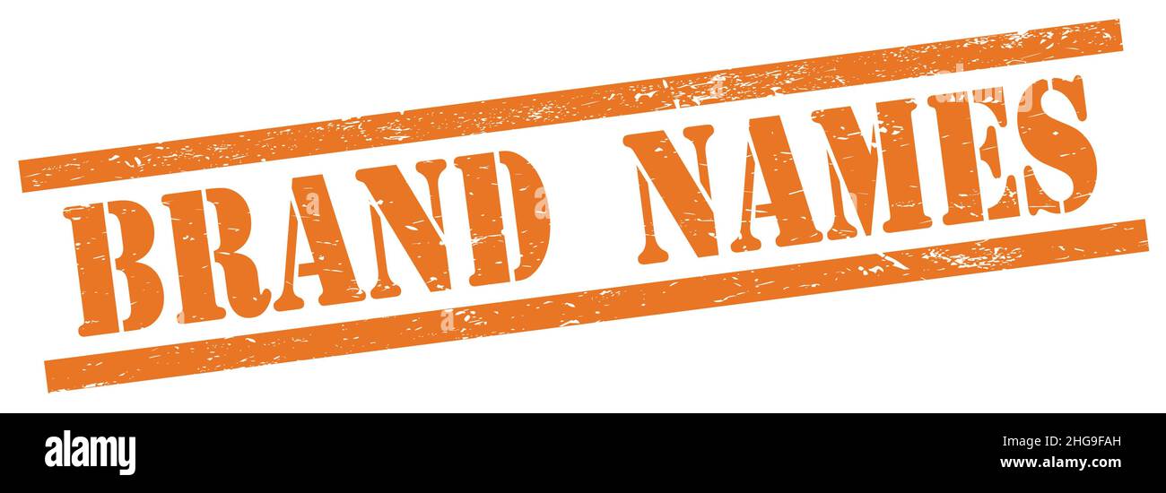 Brand names text hi-res stock photography and images - Alamy