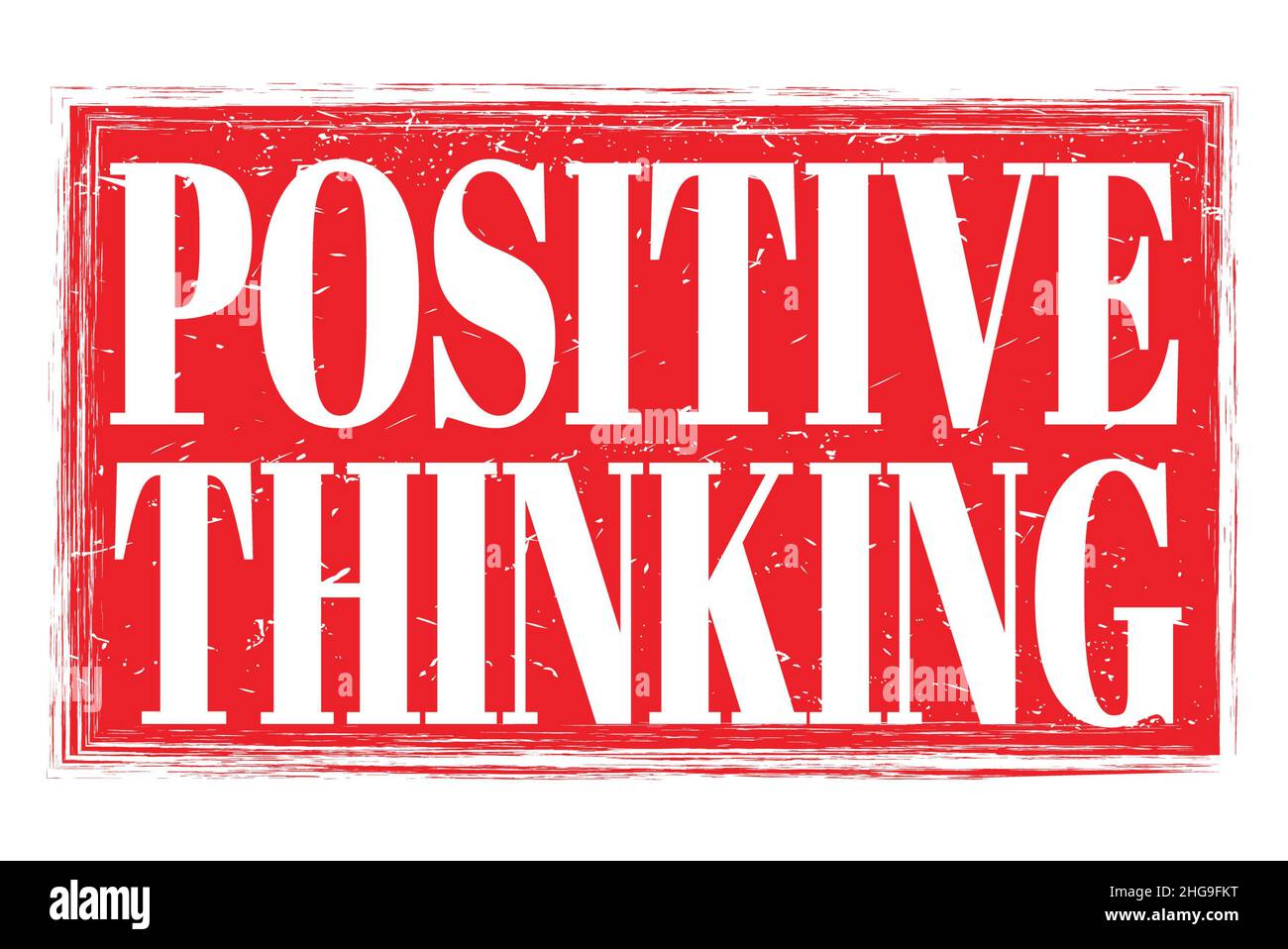 Positive thinking stamp hi-res stock photography and images - Alamy