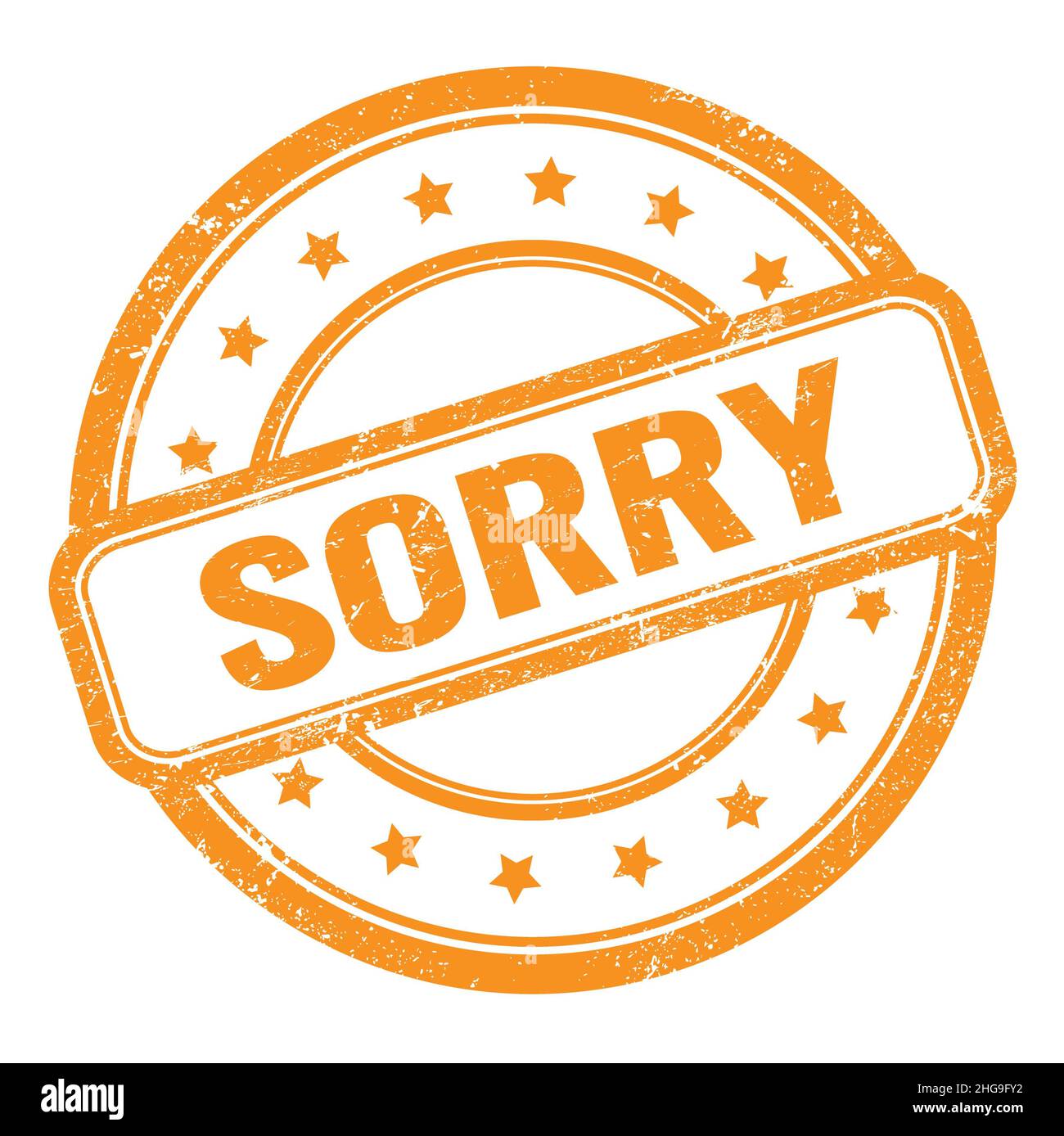 Sorry rubber stamp Cut Out Stock Images & Pictures - Alamy