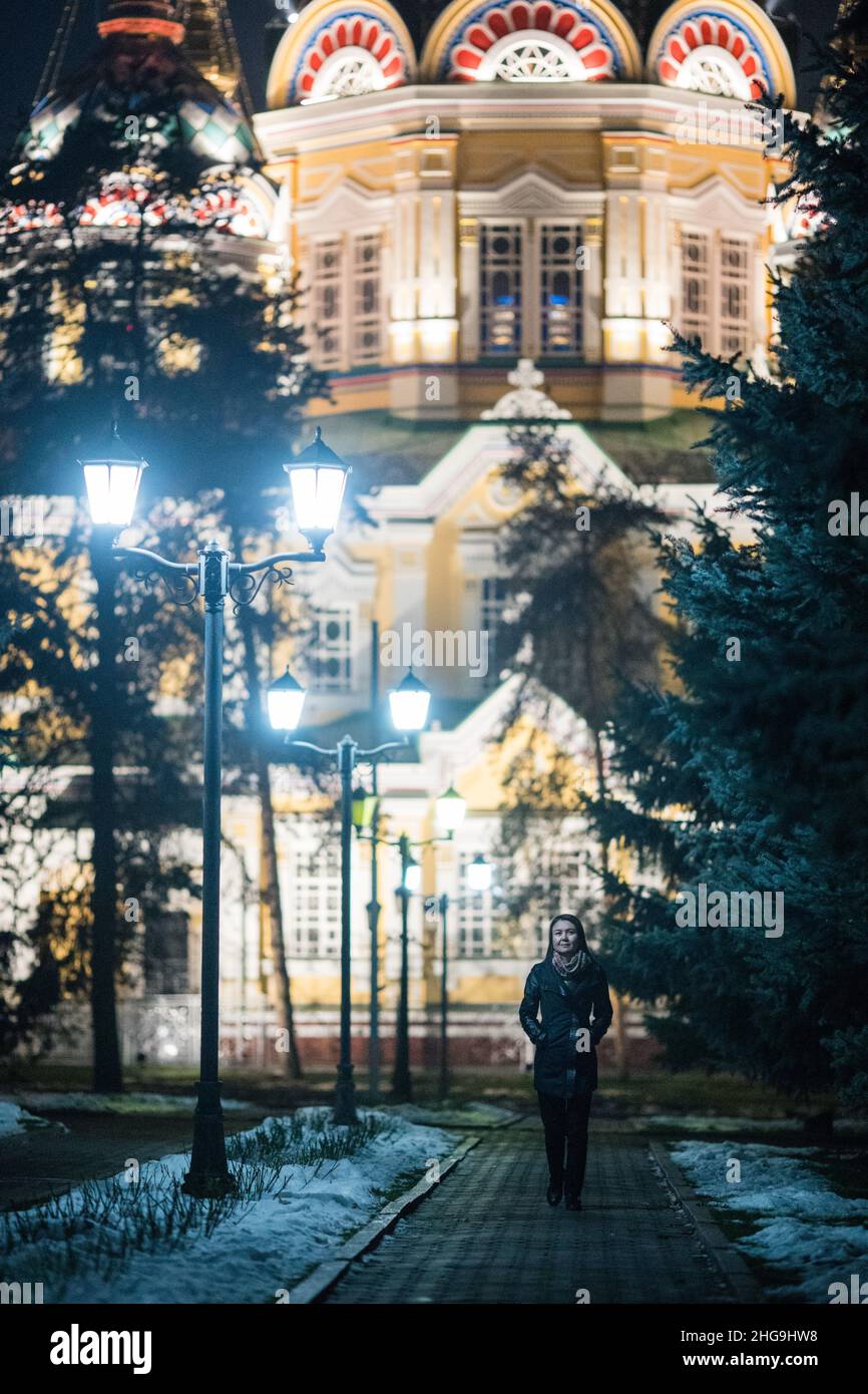 Panfilov Park in Almaty, Kazakhstan Stock Photo - Alamy