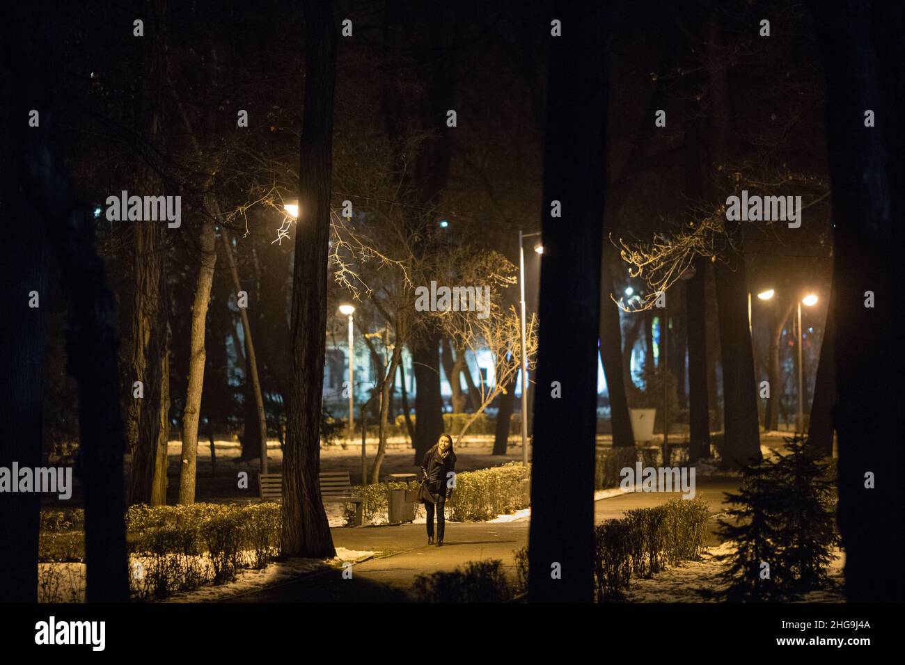 Panfilov Park in Almaty, Kazakhstan Stock Photo - Alamy