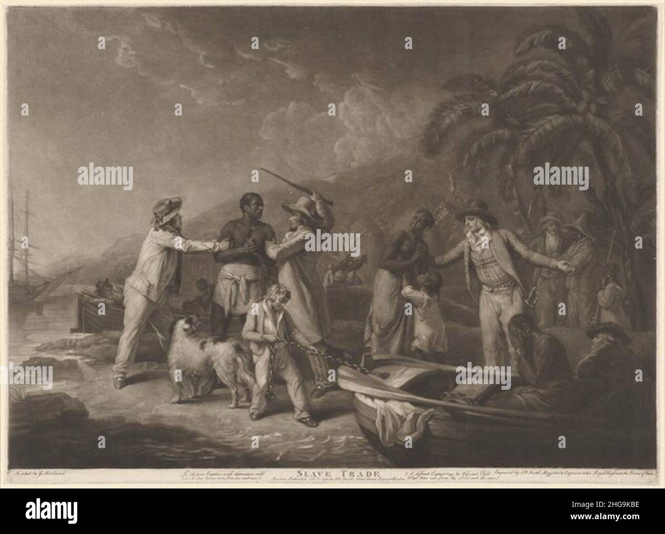 Slave Trade, John Raphael Smith, 1791 Stock Photo - Alamy