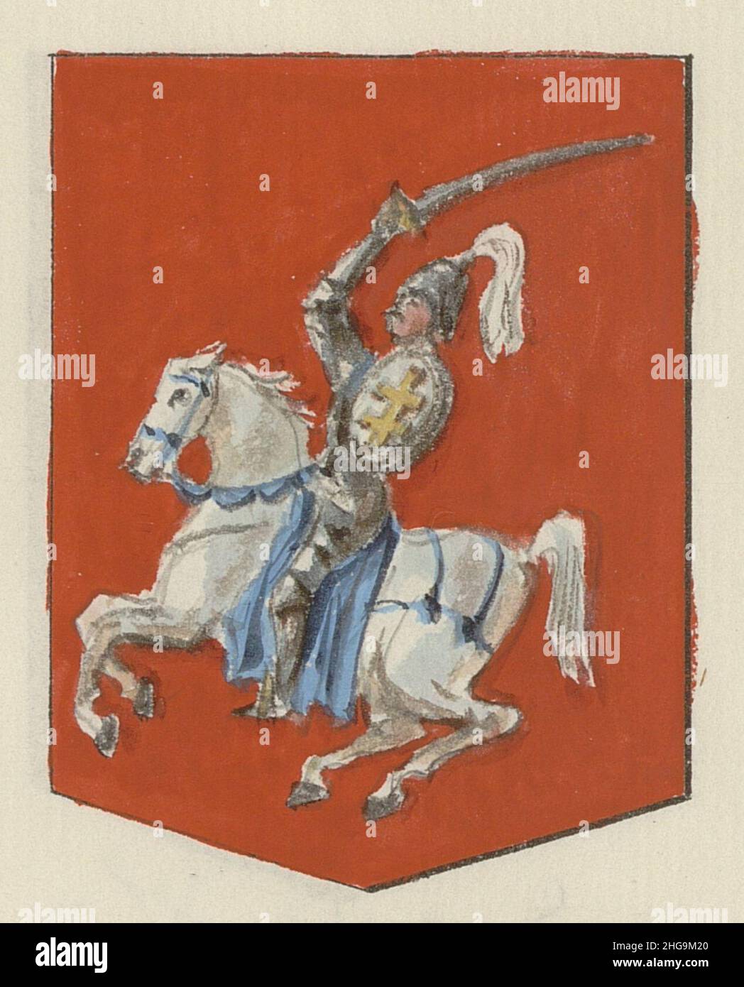 Slavuta, Pahonia. Славута, Пагоня (B. Starzyński, 1875-1900 Stock Photo ...