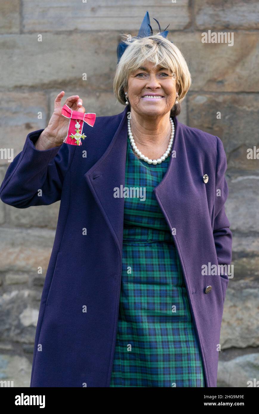 Rose Reilly after receiving her MBE during an Investiture ceremony at ...