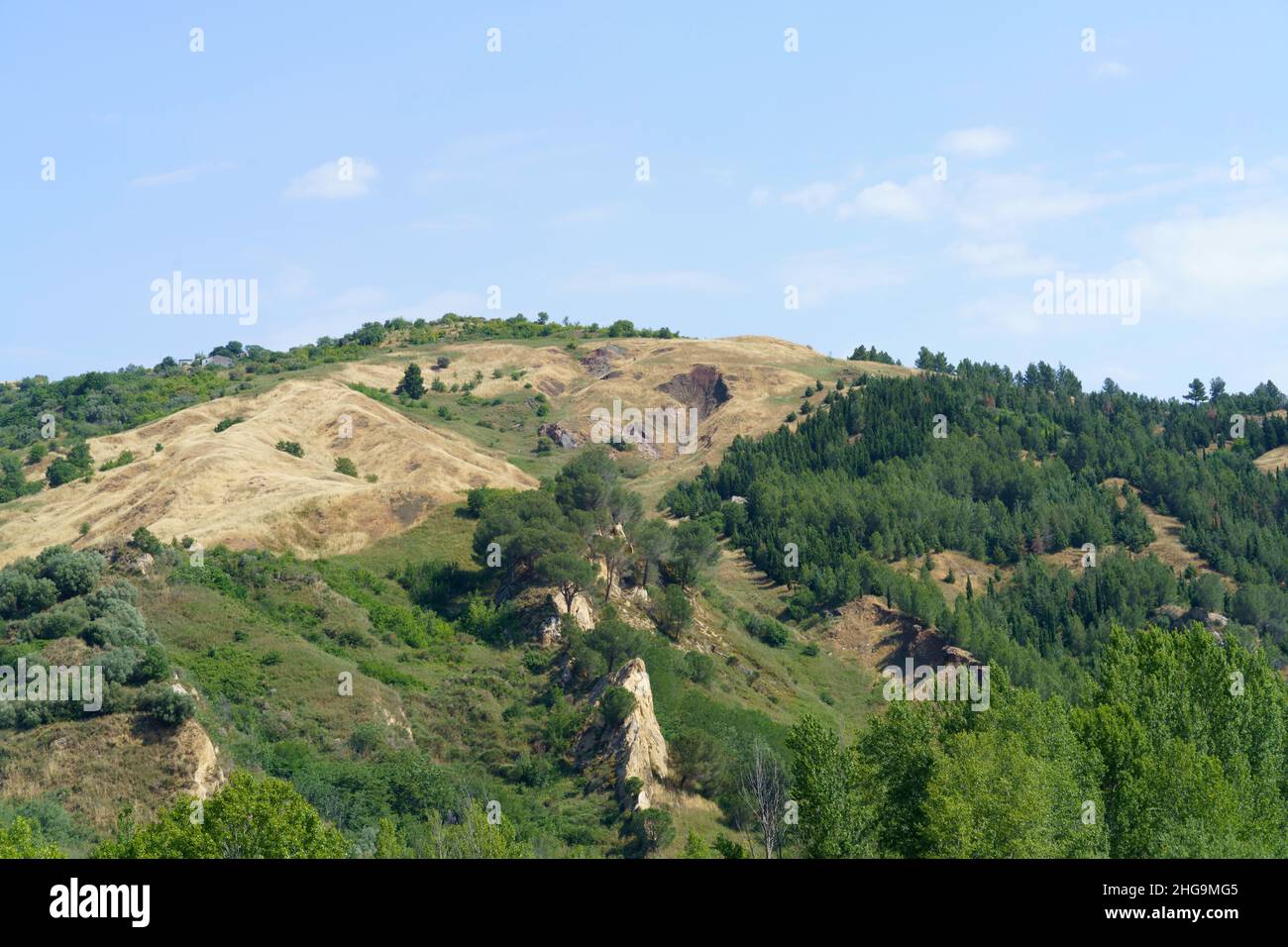 Landscape in Campobasso province, Molise, Italy, along the road to ...
