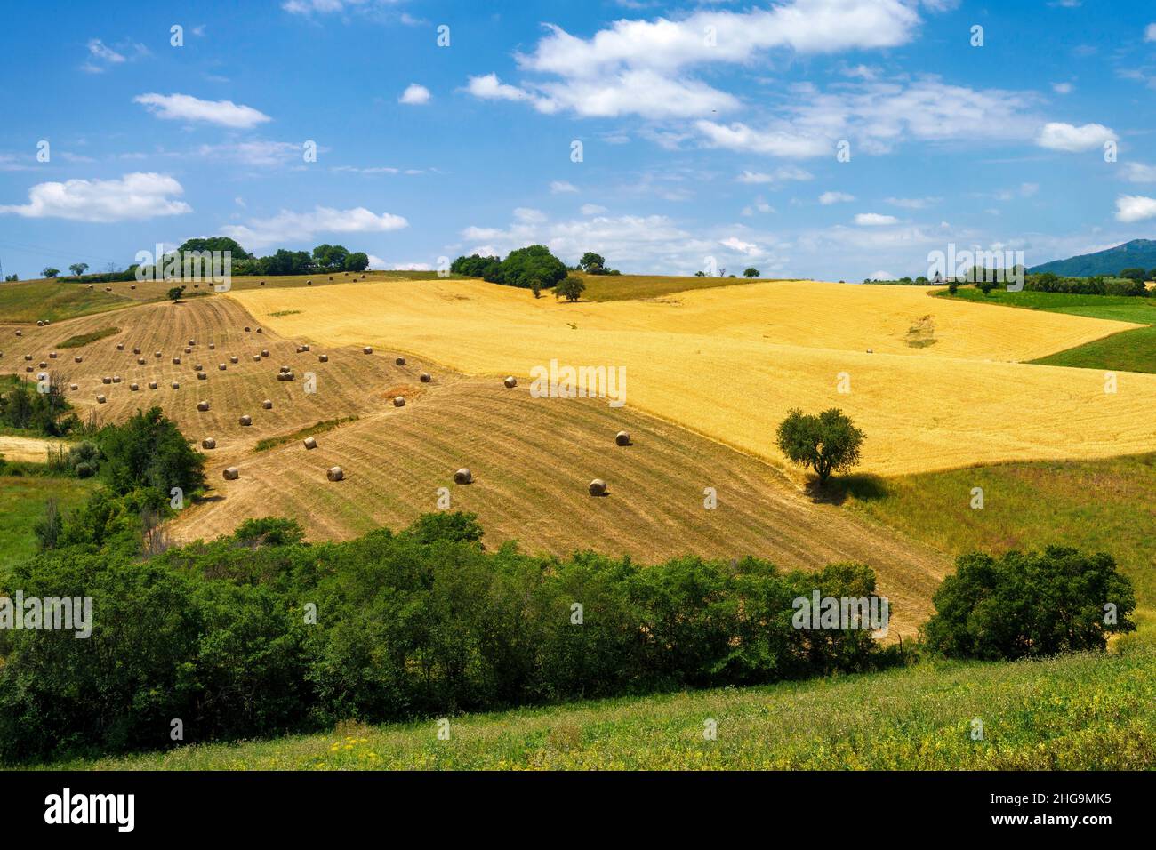 Landscape in Campobasso province, Molise, Italy, along the road to ...