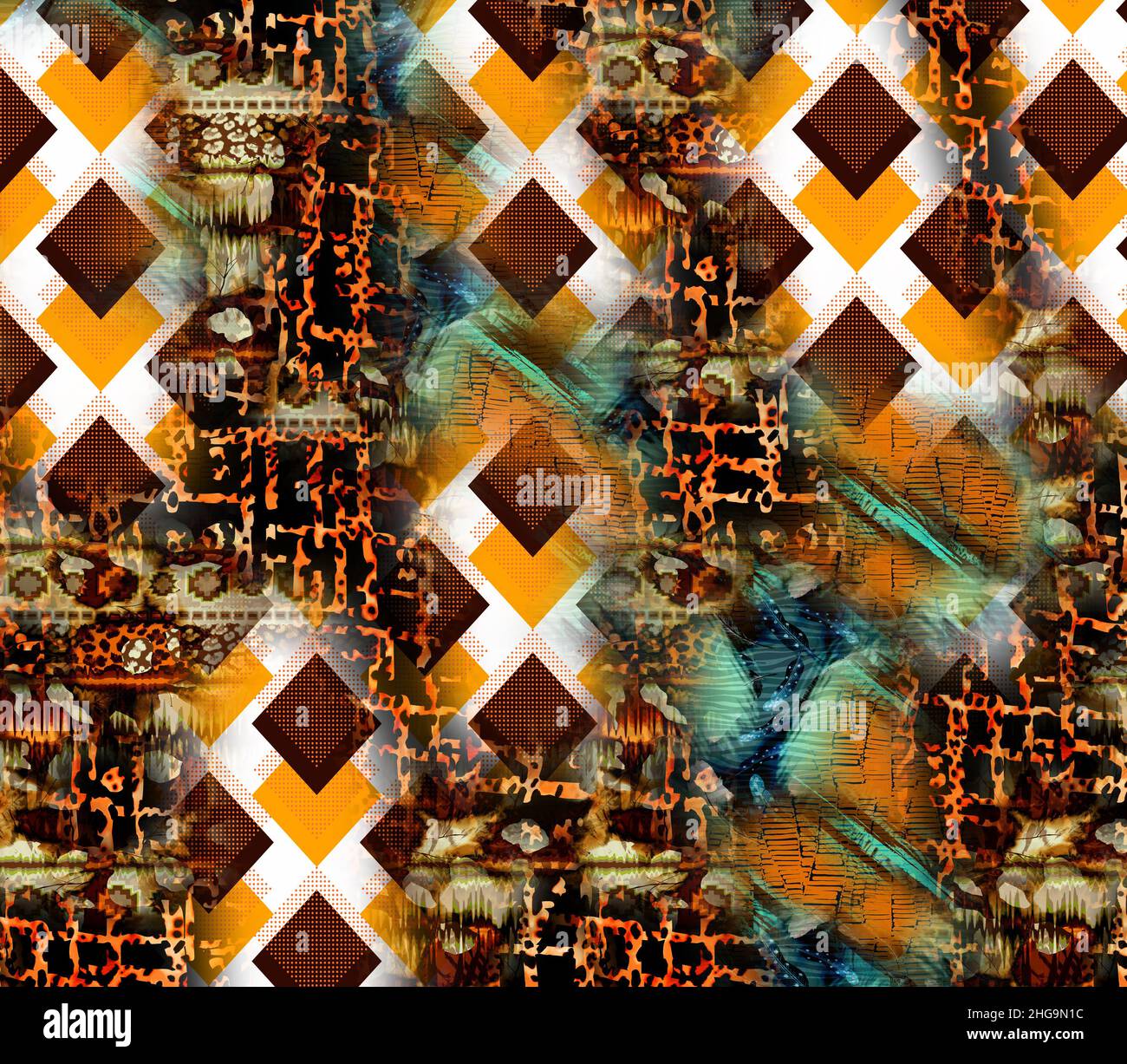 Textile print.Abstract background.Clothing colorful pattern.Multicolor ...