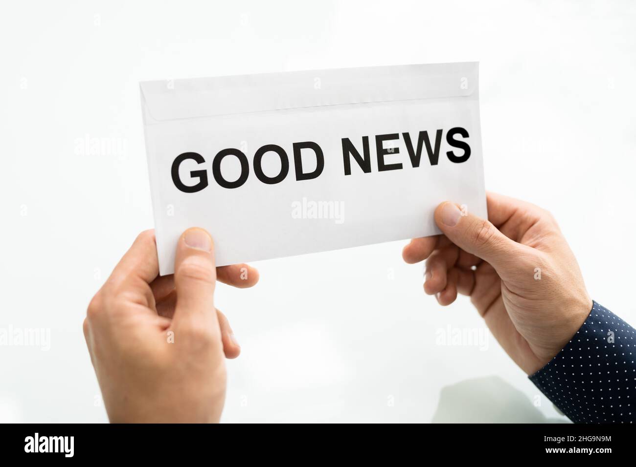 Good News Letter Envelope. Receiving Mail. Business Success Stock Photo ...