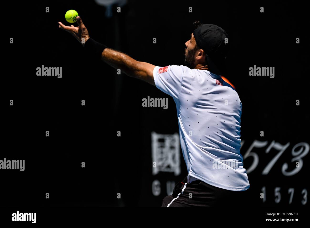 MELBOURNE, AUSTRALIA - JANUARY 19: Jean-Julien Rojer of the Netherlands ...