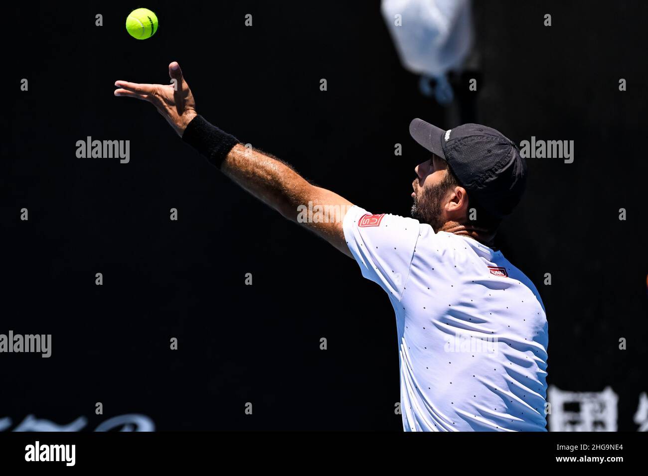 MELBOURNE, AUSTRALIA - JANUARY 19: Jean-Julien Rojer of the Netherlands ...