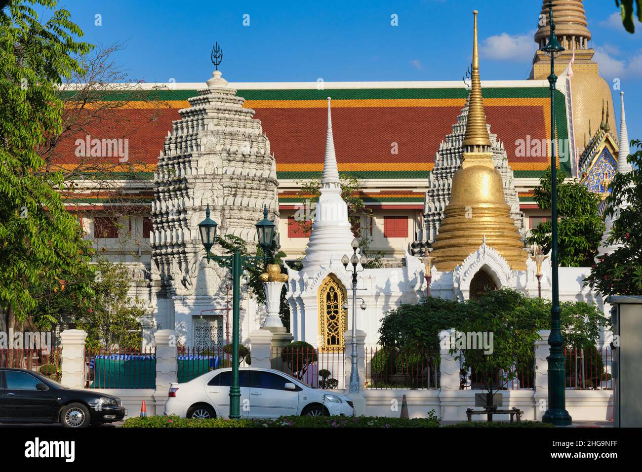 Wat Ratchabophit, Bangkok, Thailand, a major Buddhist temple and the ...