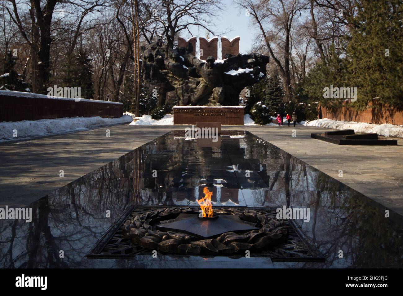 Panfilov Park in Almaty, Kazakhstan Stock Photo - Alamy