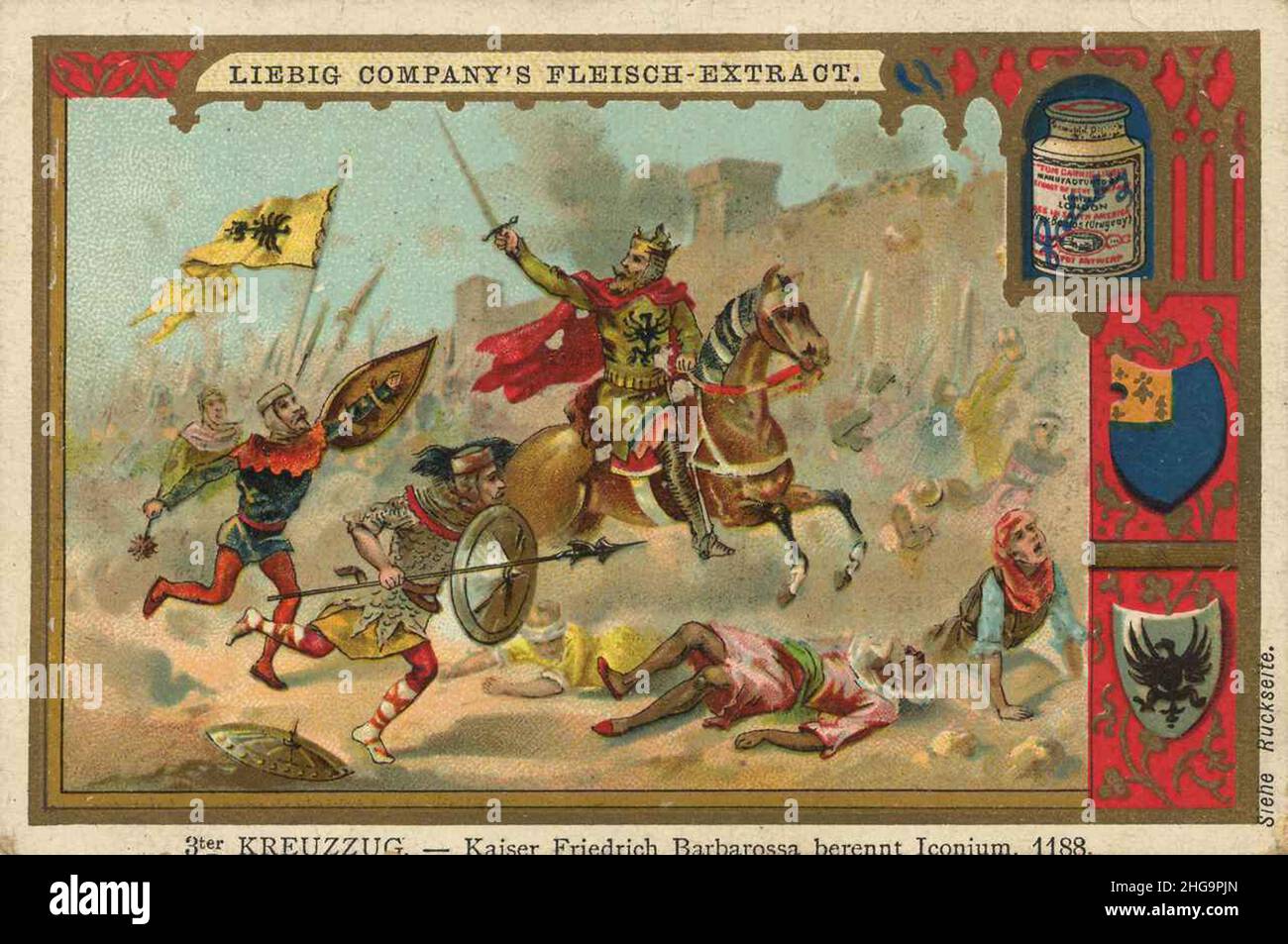 Third Crusade, Emperor Frederick Barbarossa captures Iconium, 1188 ...