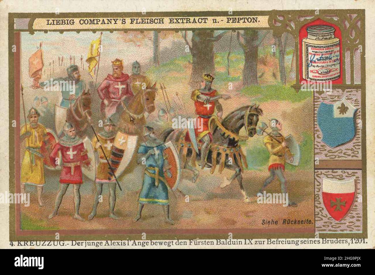 fourth crusade, young Alexis l'Ange moves prince Balduin IX to free his ...