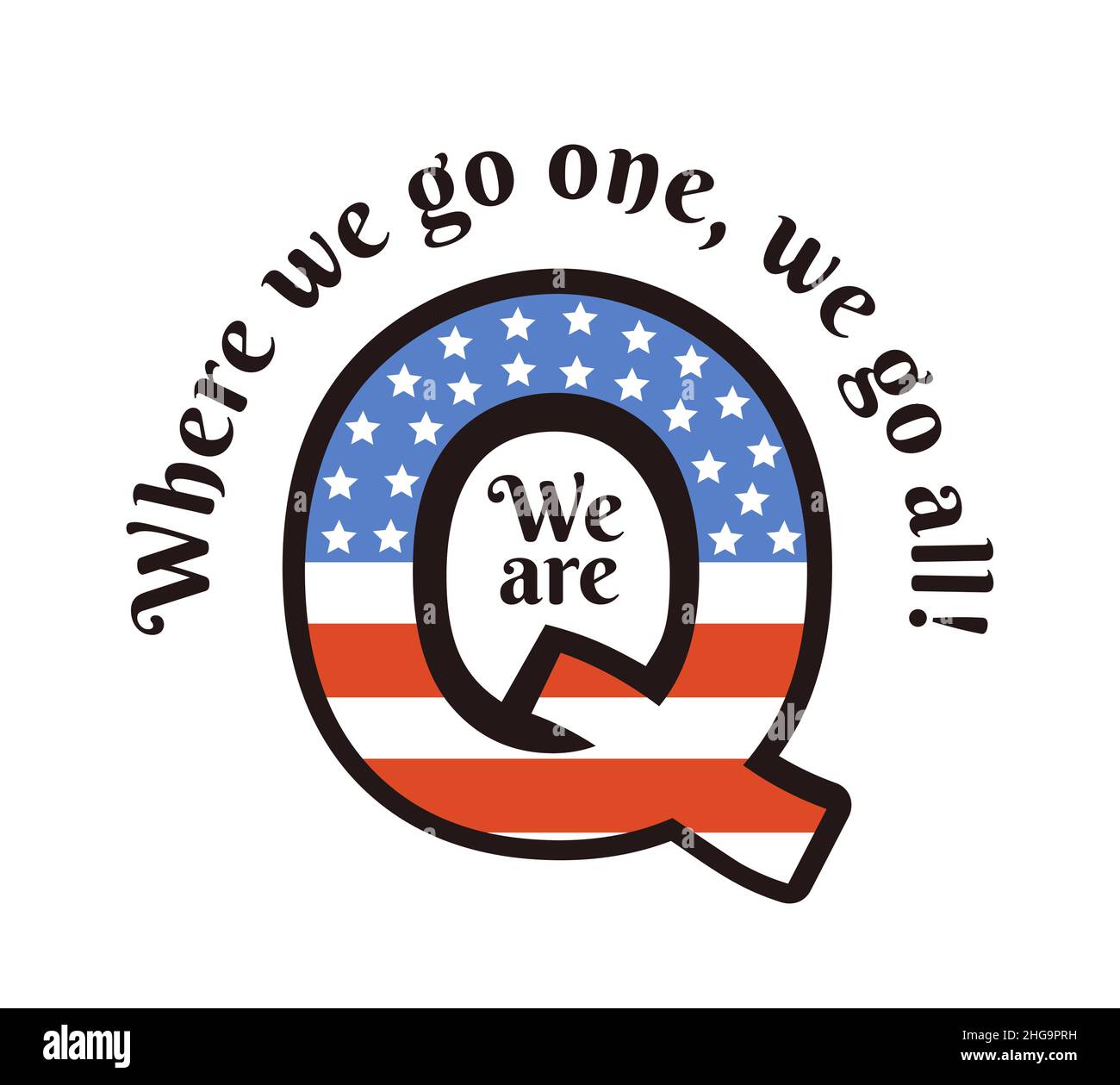 Q anon symbol High Resolution Stock Photography and Images - Alamy