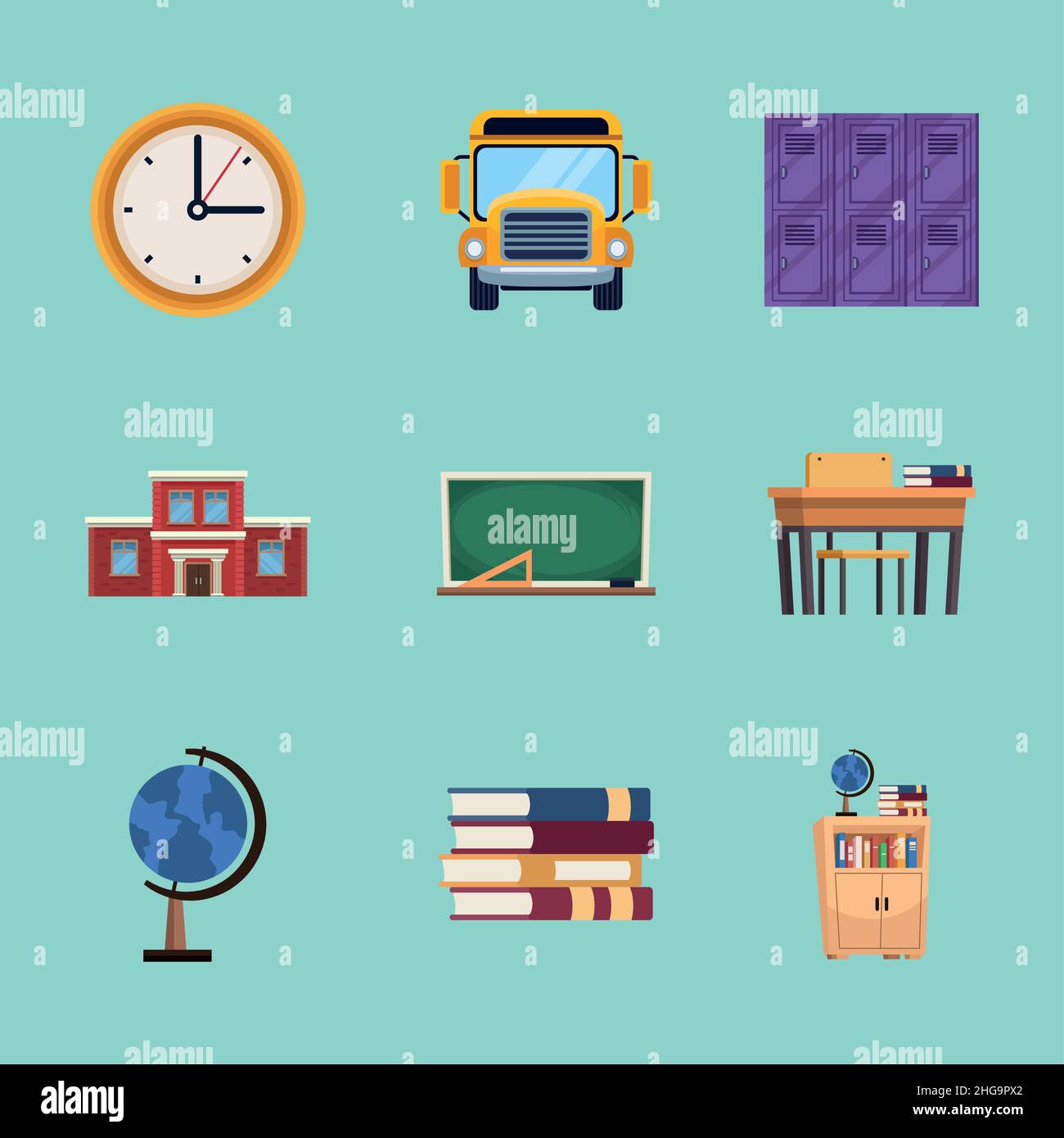 Student lockers school school Stock Vector Images - Alamy