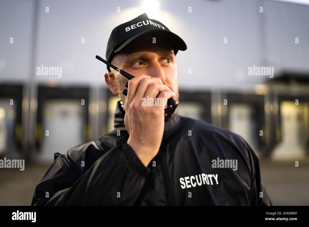 Security Guard Man Service. Defense And Protection Stock Photo - Alamy