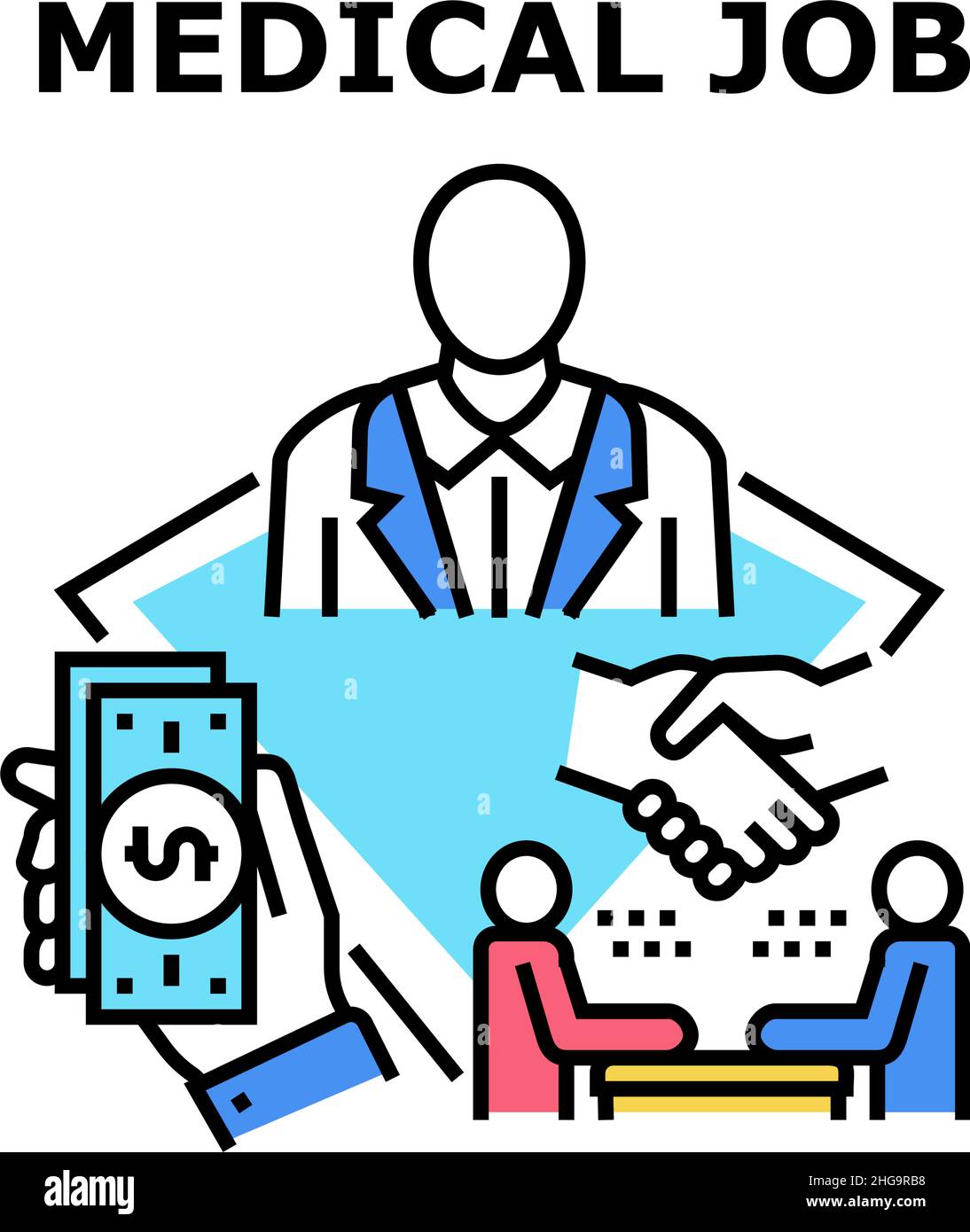 Medical job icon vector illustration Stock Vector Image & Art - Alamy