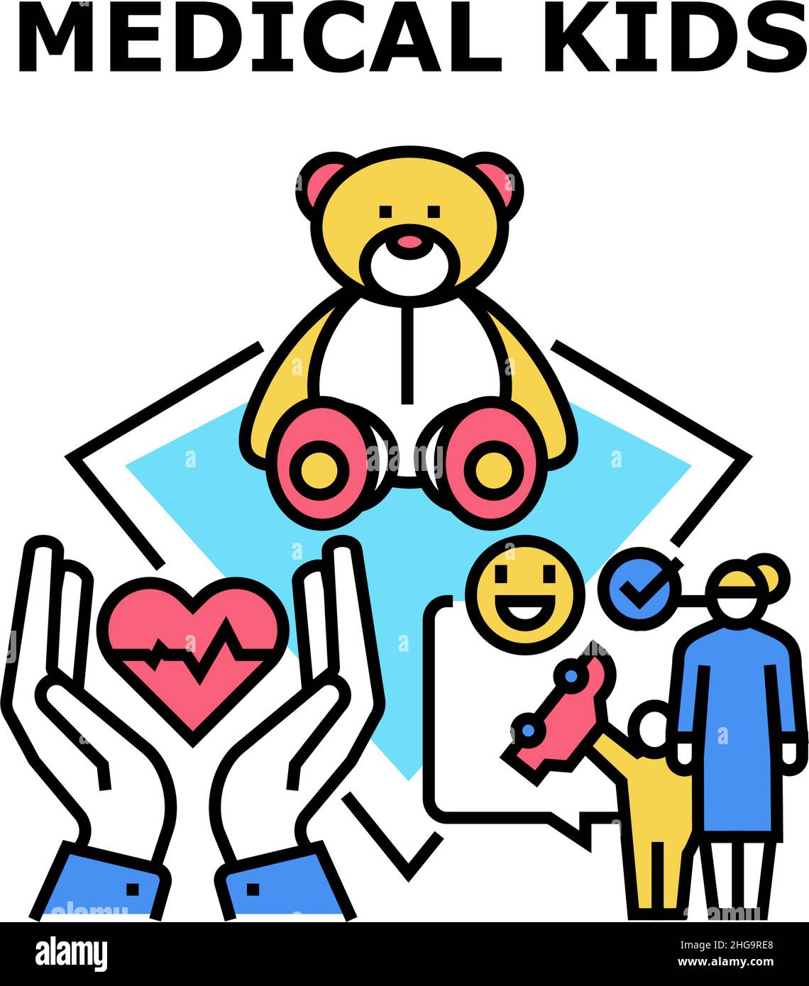 Medical kids icon vector illustration Stock Vector Image & Art - Alamy