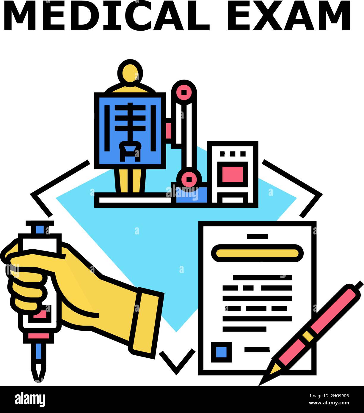 Medical exam icon vector illustration Stock Vector Image & Art - Alamy