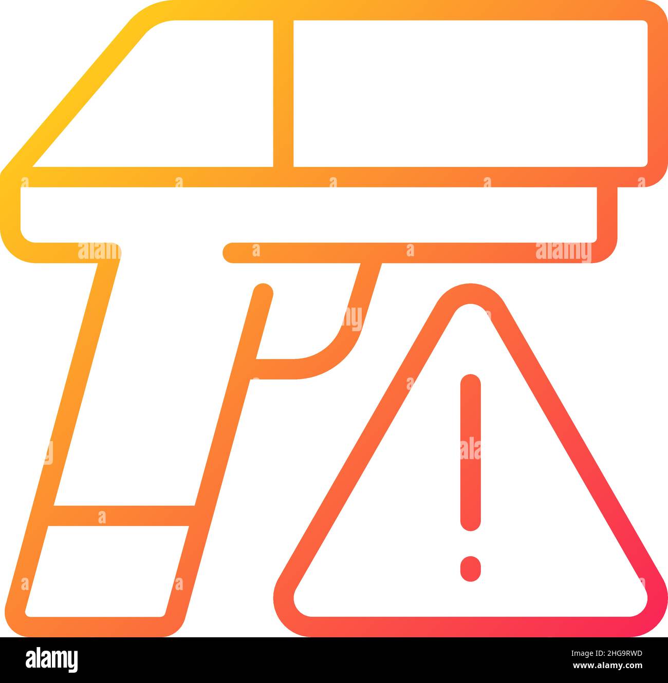 Small arms smuggling gradient linear vector icon Stock Vector Image ...