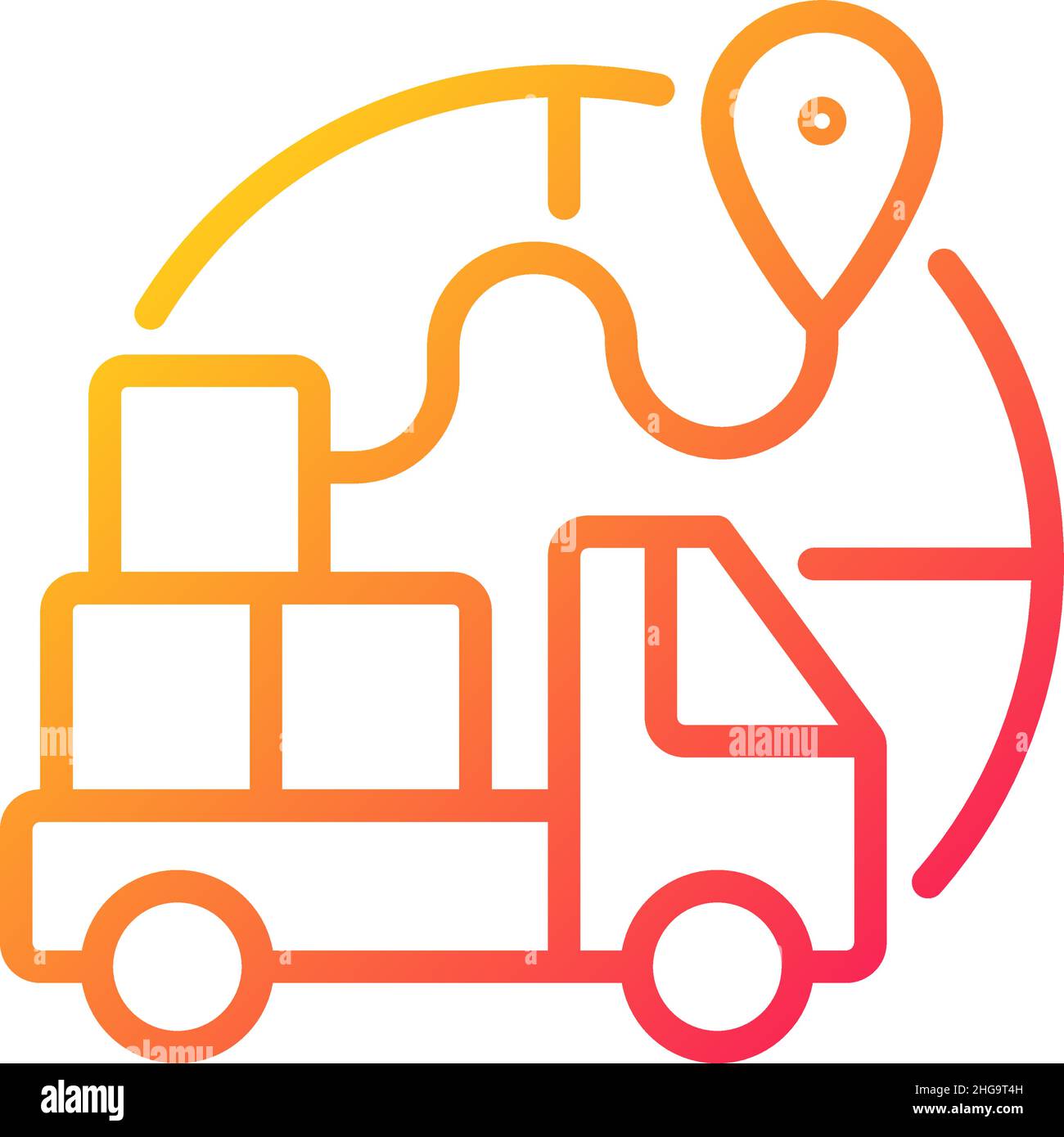 Import restrictions gradient linear vector icon Stock Vector Image ...