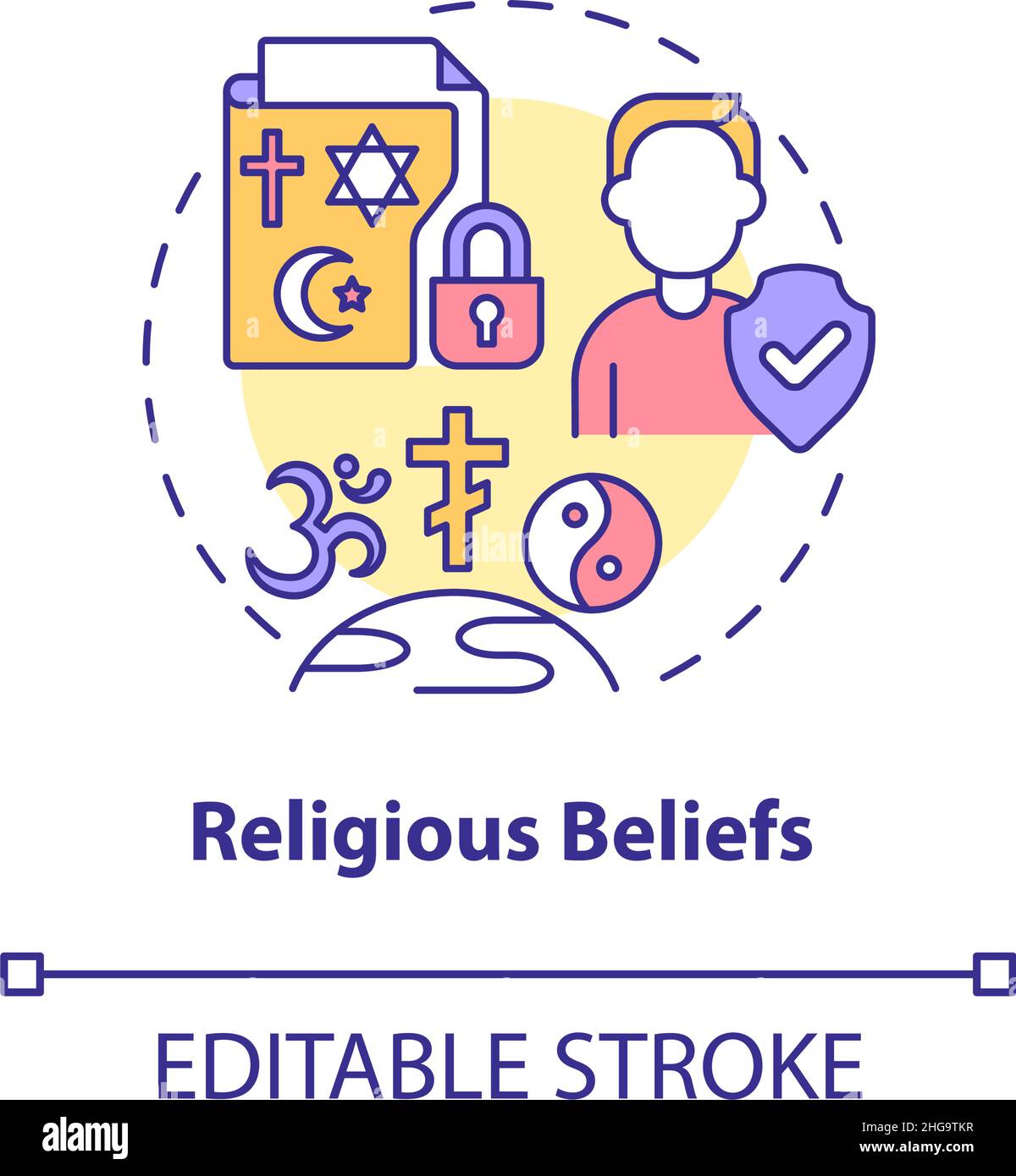 Religious faith practice Stock Vector Images - Alamy